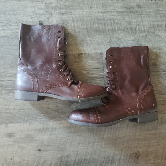 Rampage | Shoes | Rampage Brown Combat Boots | Poshmark